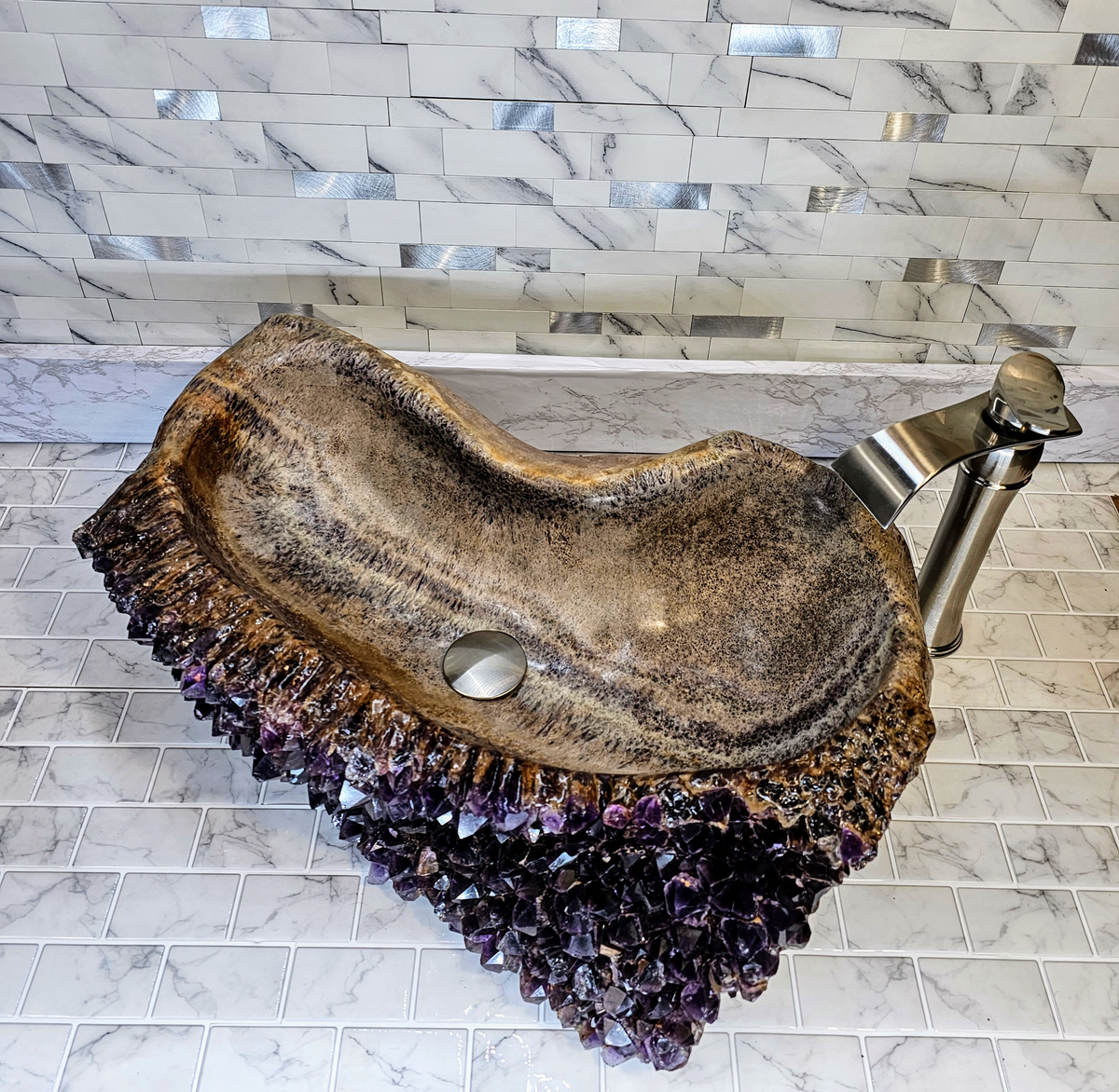 Amethyst Sinks and Amethyst Geode Sinks – Designs By Luca, Inc.